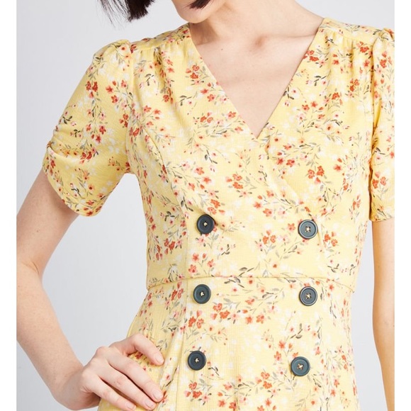 Modcloth | Dresses | Nwt Mod Cloth Floral Midi Dress | Poshmark